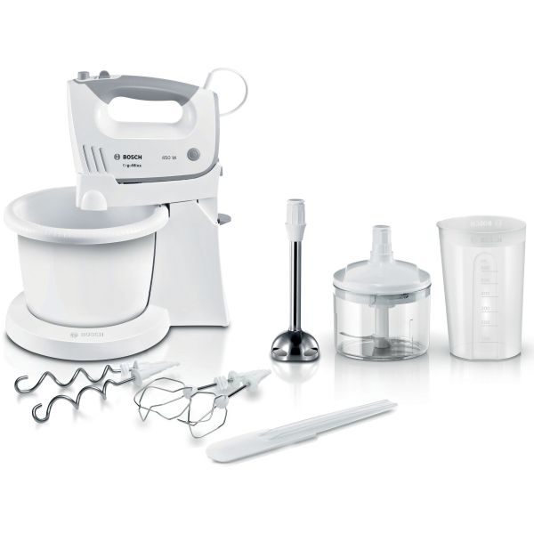 Mixer de mână BOSCH ErgoMixx MFQ36490, 450W (5 trepte și Turbo), Bol ...