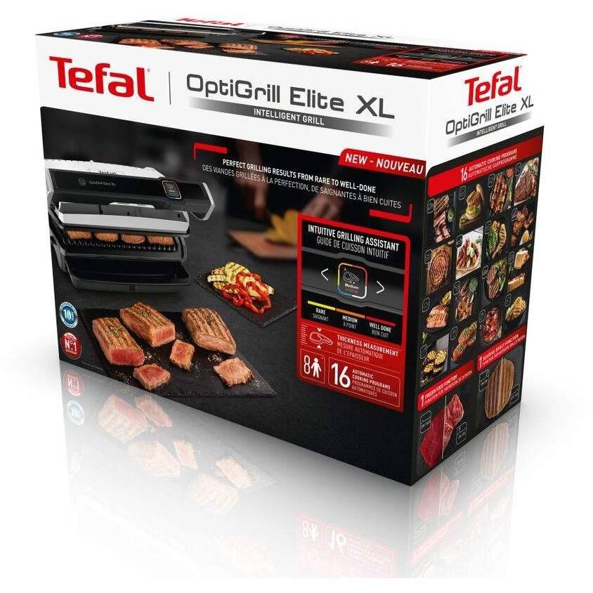 Grătar electric TEFAL OptiGrill Elite XL GC760D30, 2200W, 16 programe in Grătare | magNET.ro